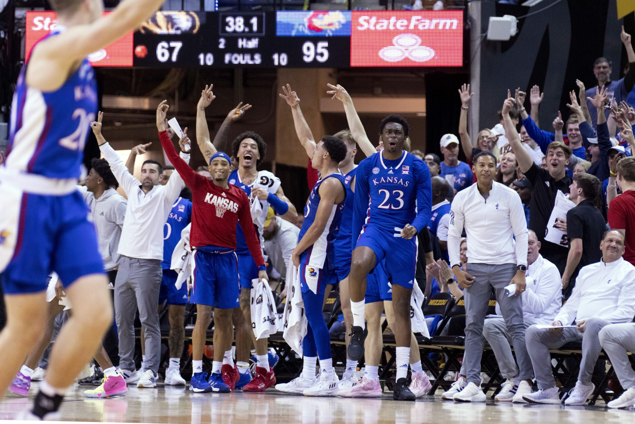 Tiger trampling: No. 6 Kansas clobbers Missouri in first game at Mizzou ...